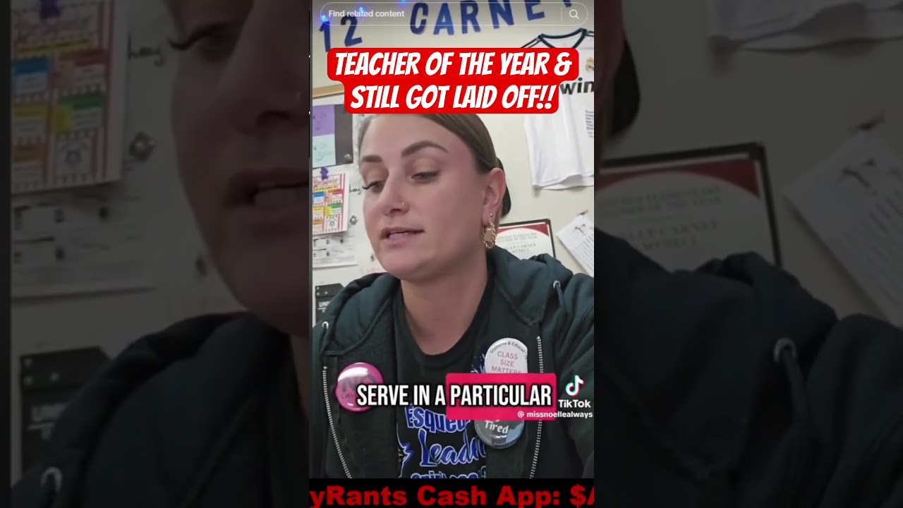 She was teacher of the year and STILL GOT LAID OFF! Winter is here! #unemployment #redpill #jobs