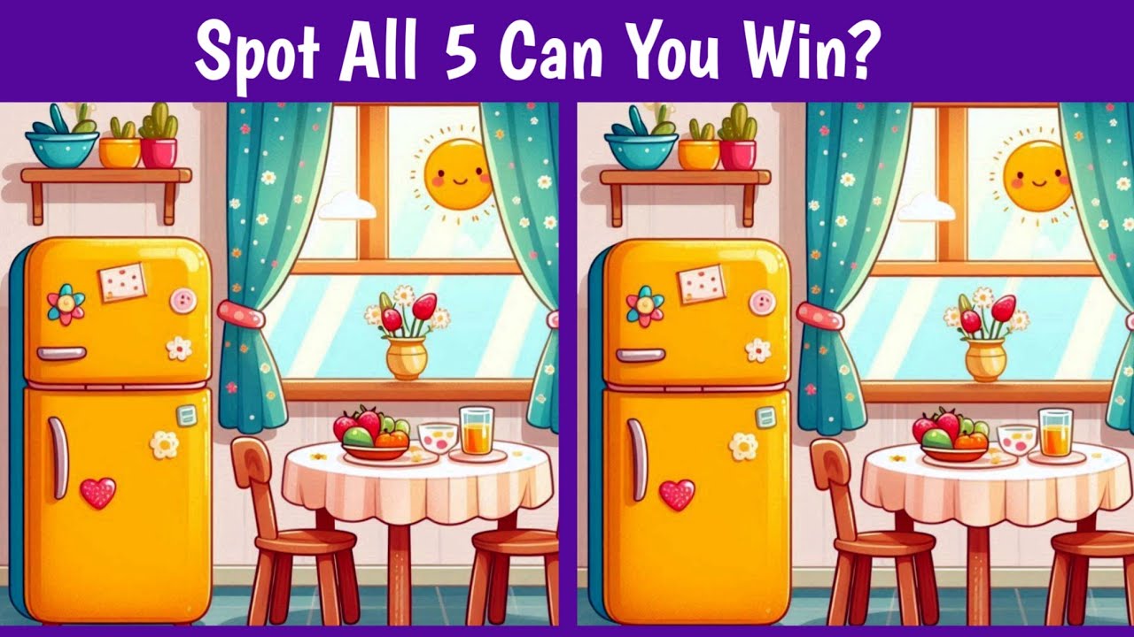 Think You’re Smart? Find All 5 Differences!