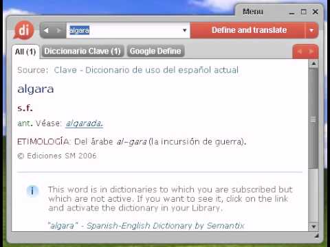 Definición de algara