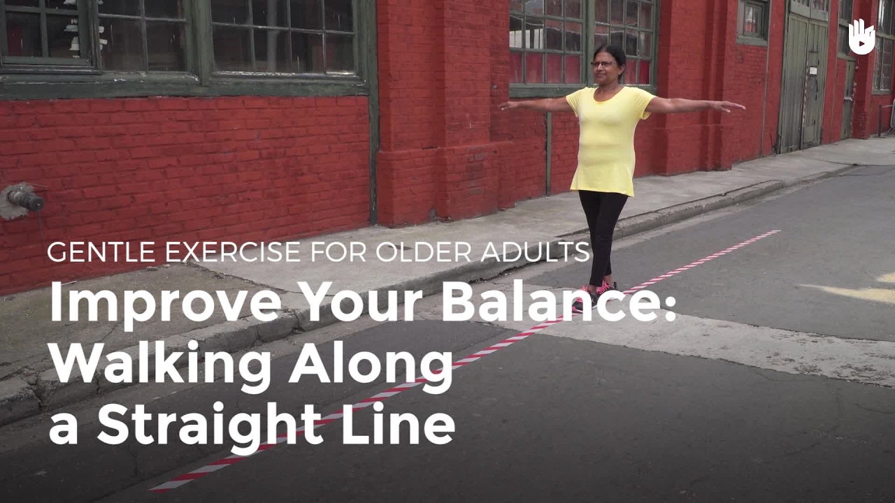Improve Your Balance: Walking Along a Straight Line - Gentle Exercise ...