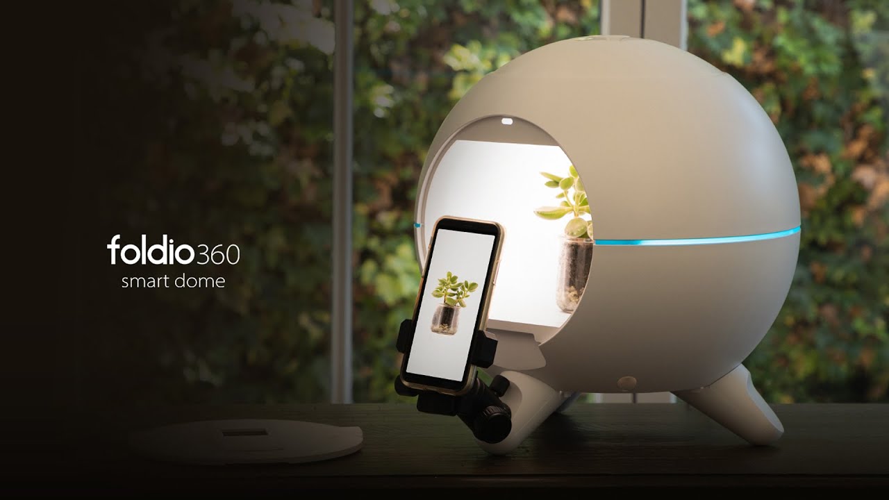 Foldio360 Smart Dome with Mount Kit (Smart Lightning Turntable with Built-in LED Light