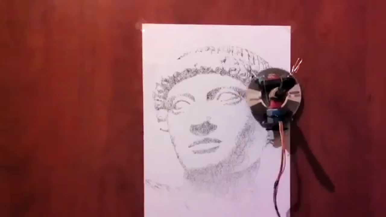V Plotter DrawBot - Time lapse example