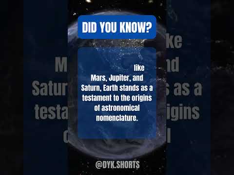Did You Know: Earth's Name #shorts