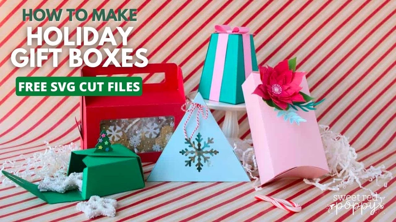 5 Cricut Gift Box Template SVG Files