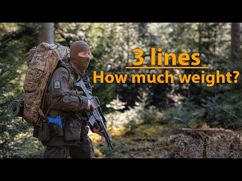 How much does military gear weight? - 3 Lines