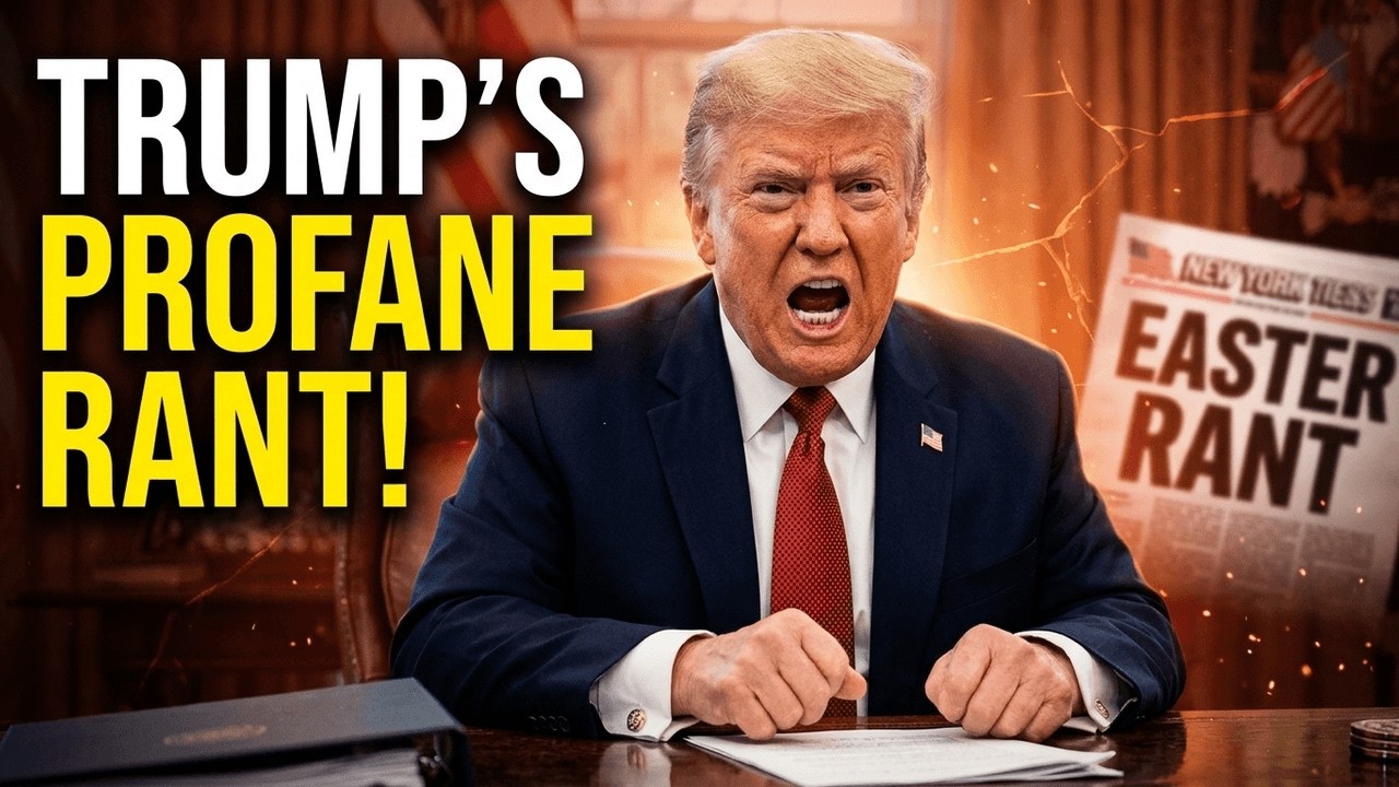 PRESIDENT DONALD TRUMP GOES ON THE MOST HATEFUL PUBLIC PROFANE RANT AGAINST IRAN ON EASTER MORNING! 