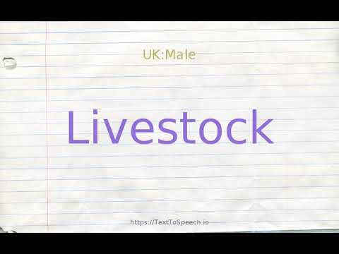 How to pronounce livestock