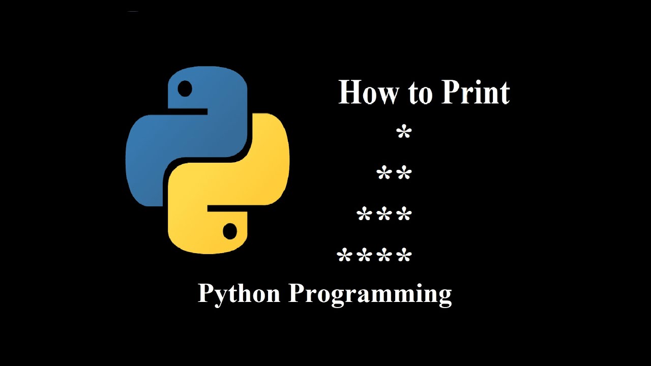 Python pattern program - How to print stars 