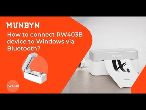 【RW403B】How to connect RW403B device to Windows via Bluetooth?