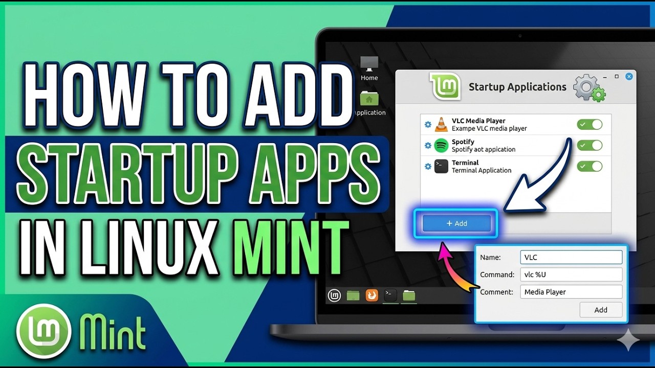 How to add startup apps in Linux Mint (easy)