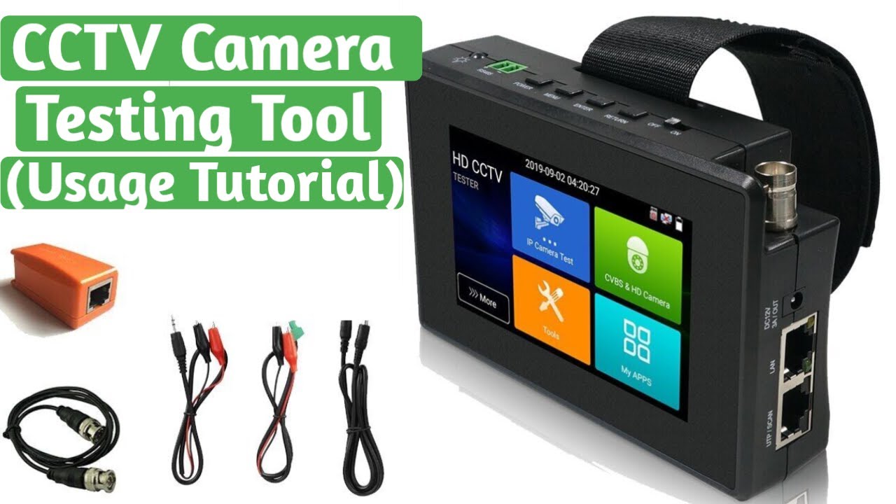 CCTV Camera setup and test tool tutorial