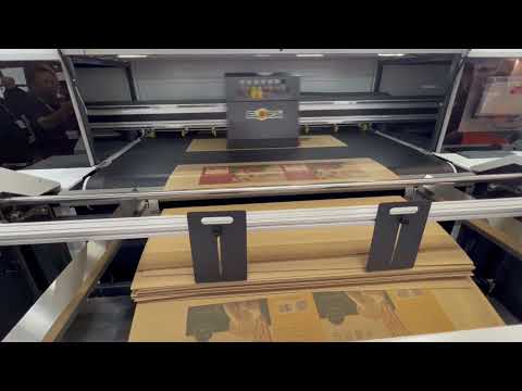 FESPA 2023 : FLORA Single-pass card board printer