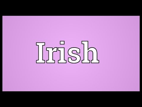 Irish Meaning