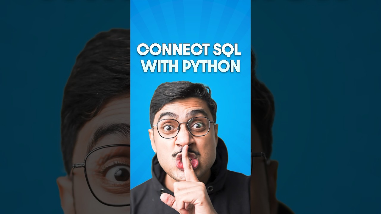 How To Connect With Database Using Python Under 50 Seconds. #coding