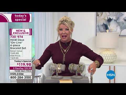 Heidi Daus "OnLine" 4piece Bracelet Set