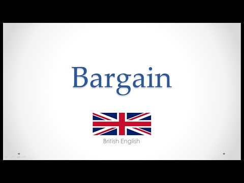 Bargain | How to Pronounce "Bargain" (British English)