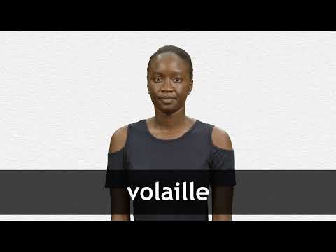 How to pronounce VOLAILLE in French