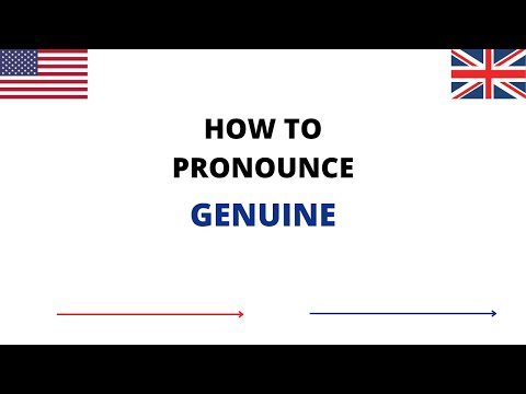 How To Pronounce GENUINE Correctly In English | GENUINE Pronunciation | How To Say GENUINE