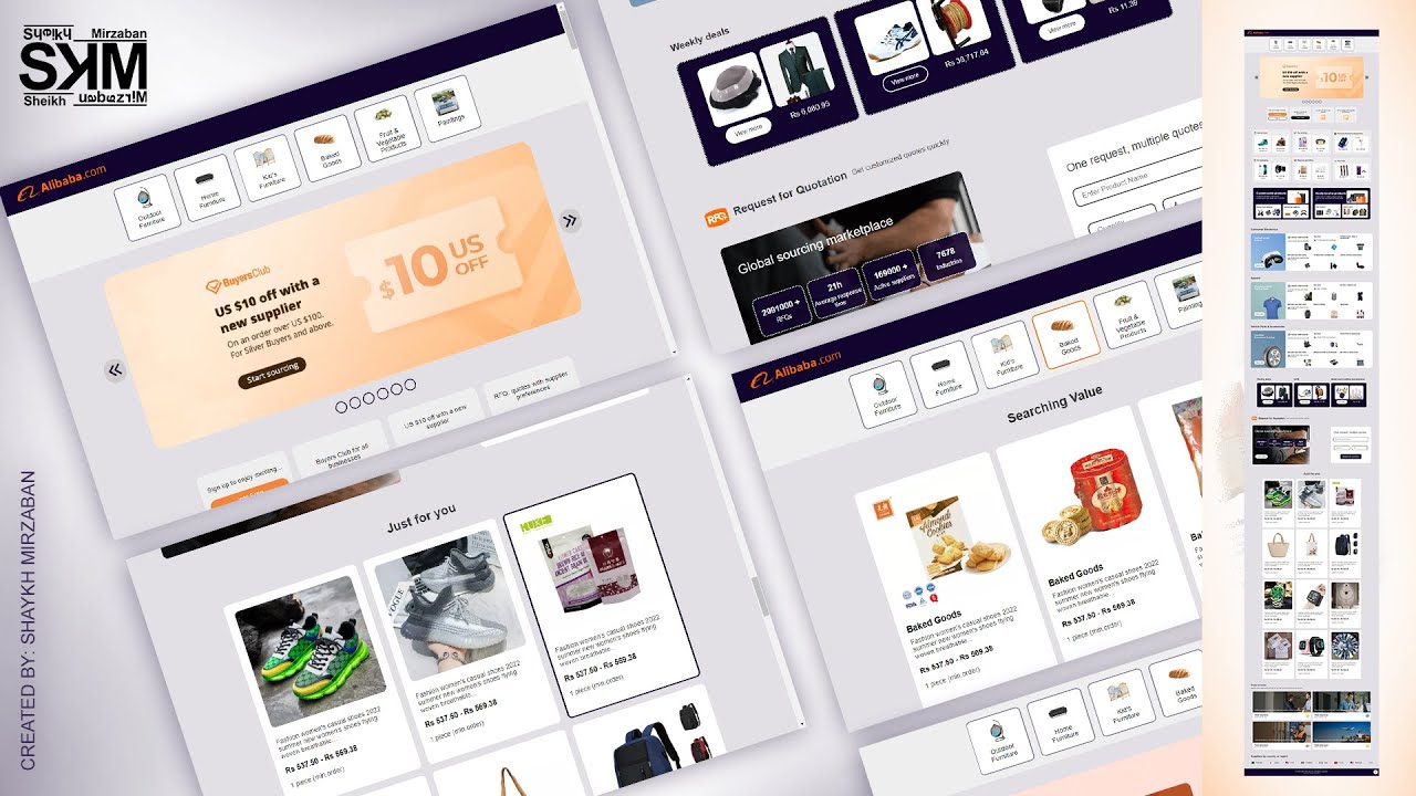 Alibaba Clone using React JS