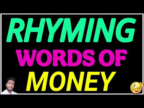 Money rhyming words | money ka rhyming word kya hai | 5 Rhyming word of money
