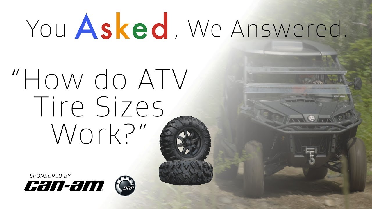 How do ATV Tire Sizes Work?