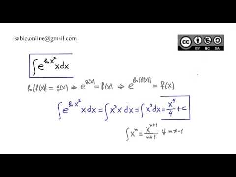 Integrales elementales I – Exponencial de un logaritmo | Sabio Online