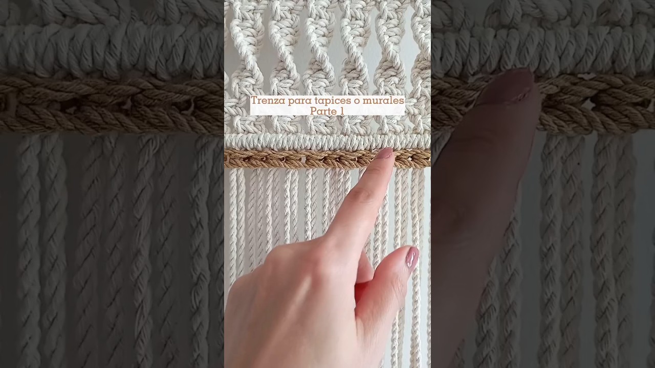 TRENZA Horizontal | Horizontal Braid Pattern | Easy Macrame Tutorial