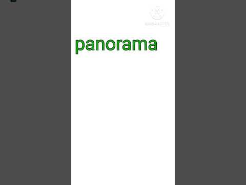 What Does Mean Panorama | #shorts #english #nouns
