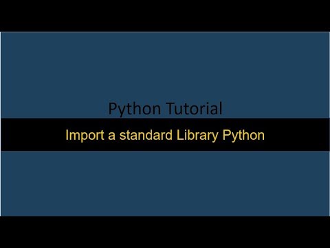 2 Import a standard Library Python