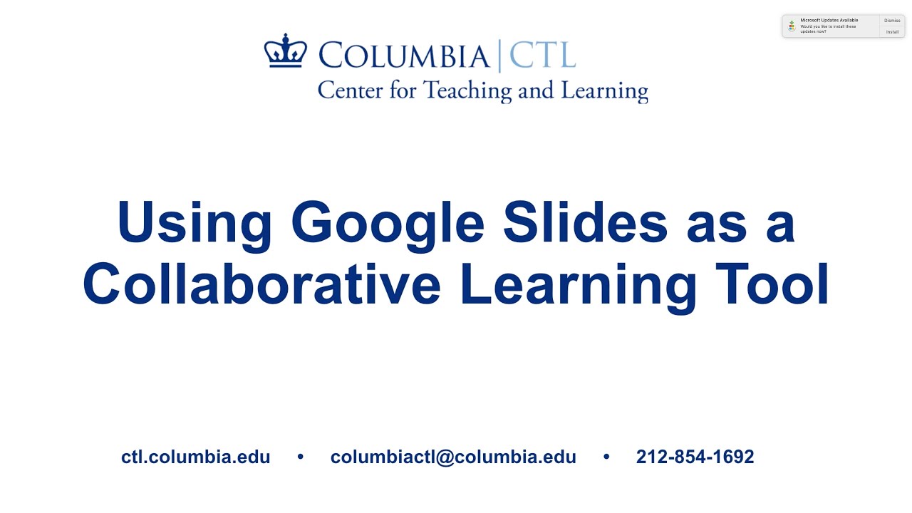 Using Google Slides as a Collaborative Learning Tool