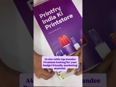 🎯 #TabletopStandees|Small in size, BIG on impact!#printfry #durable #BrandVisibility #smallbusiness
