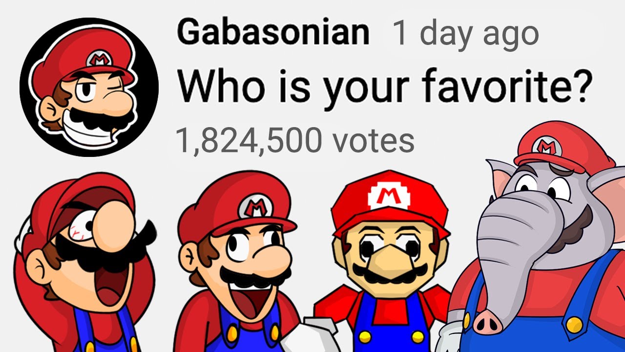 Funny Mario Poll MEGA Compilation - Gabasonian