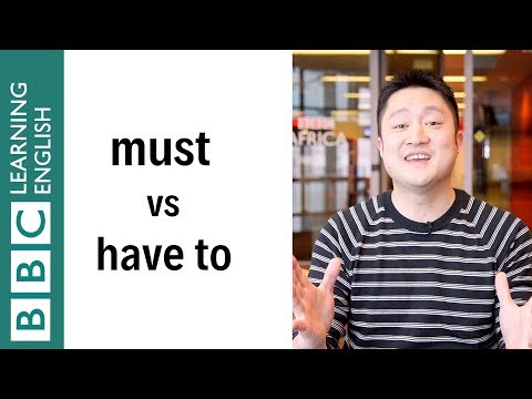 Modal verbs: Must vs Have to (Basic Level A2 / Intermediate Level B1 ...