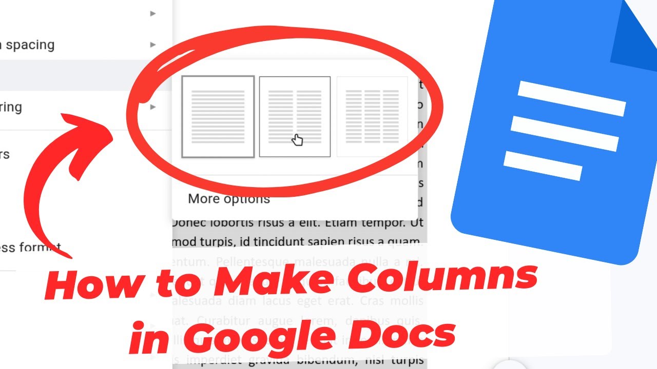 How to Make Columns in Google Docs (2 or 3 Columns)