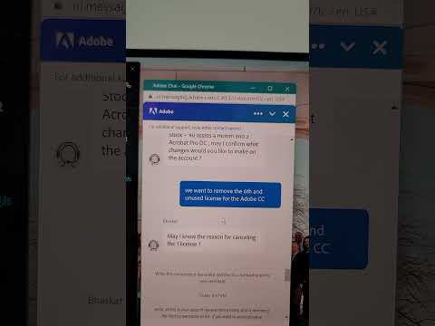 Insanely Bad Experience With Adobe Customer Support Chat To Remove an Unused License