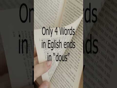 The Secret of English Words Ending in 'dous' #shortvideo #viral #youtubeshorts #letsknownow  #short