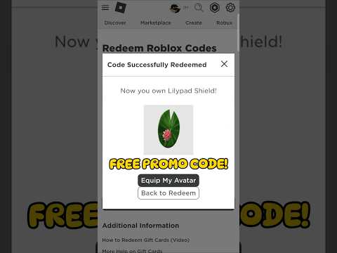 Get This Free Promo code Now! #roblox #shorts