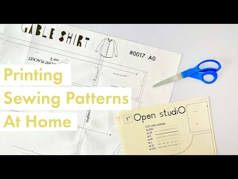 How to Print Digital Sewing Patterns at Home