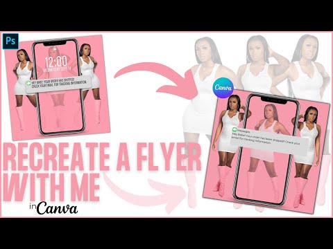 Flyer Design Tutorial | Recreate A Flyer With Me | Canva Tutorial