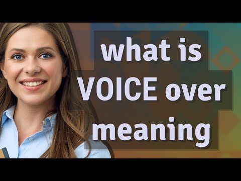 Voice over | meaning of Voice over