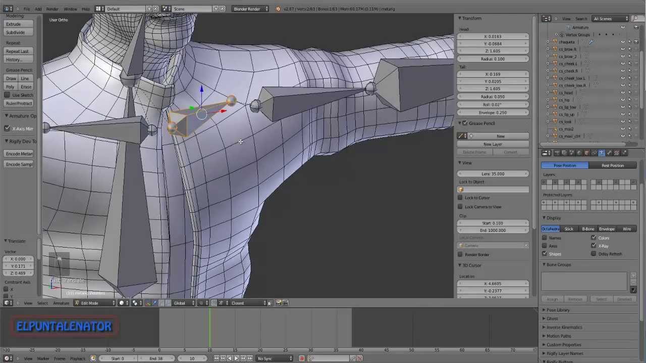 Tutorial rigging español [blender 2.67]