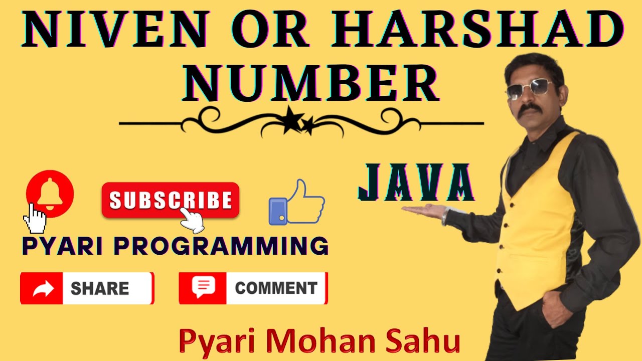Java Niven Number | Harshad Number | Write a program to check whether a given number is Niven or not