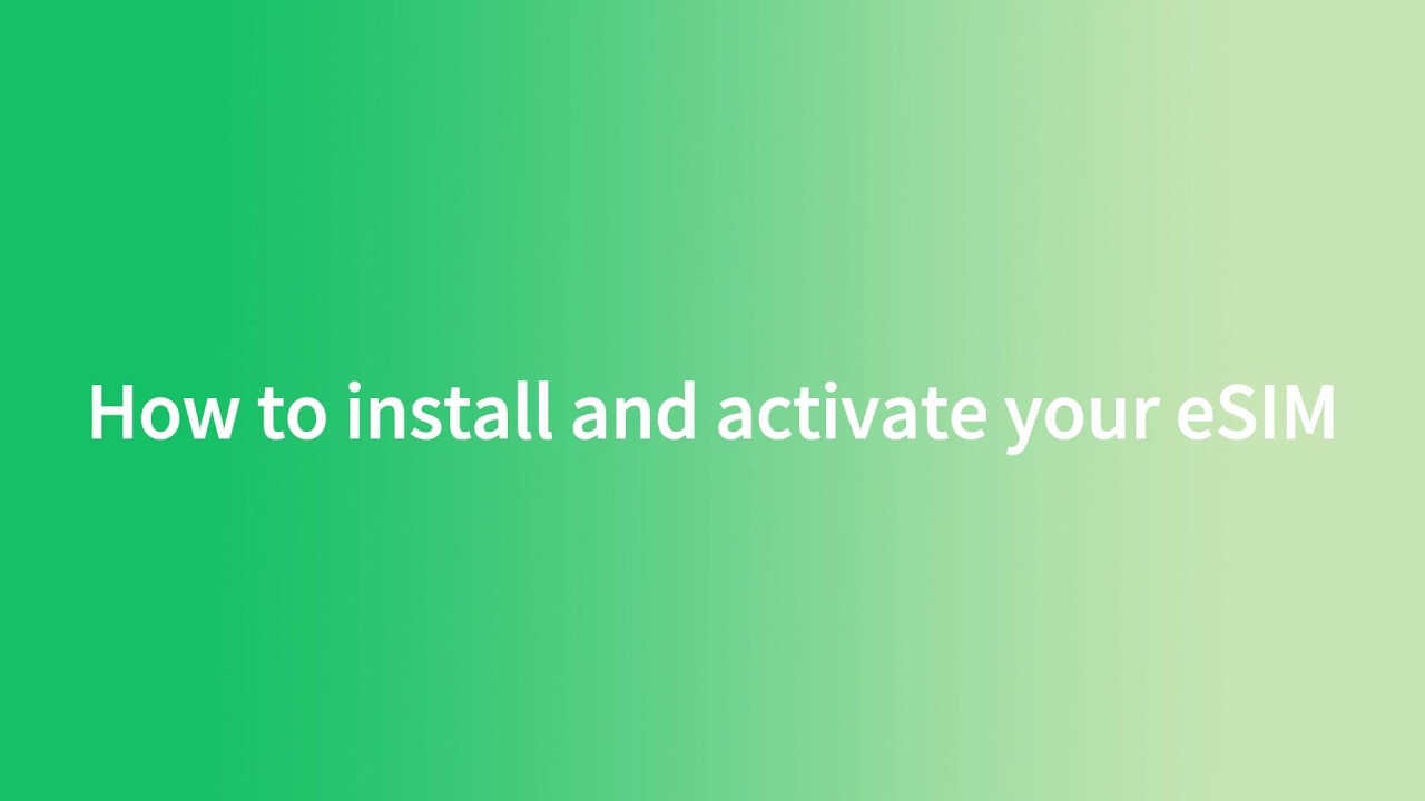 How to install and activate your EIOTCLUB esim