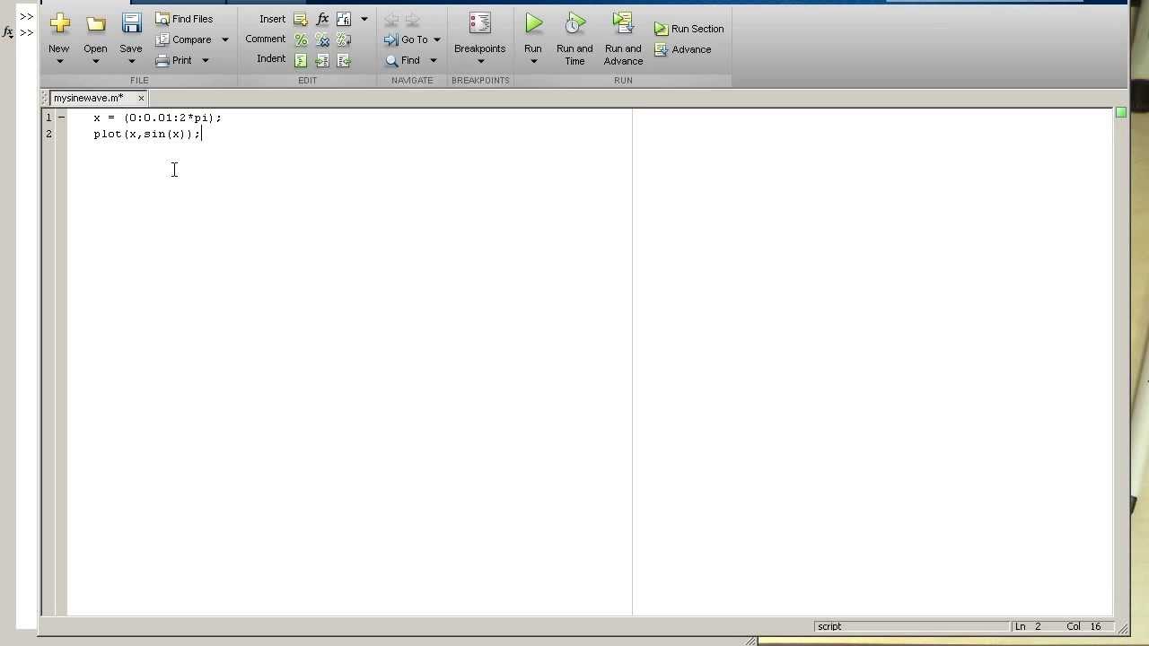 MATLAB: Scripts / m-files (#009)