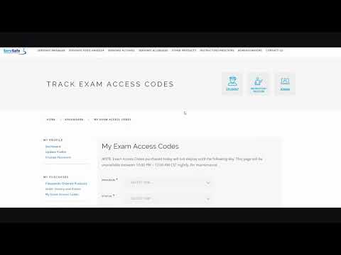 Tracking Online Exam Access Codes
