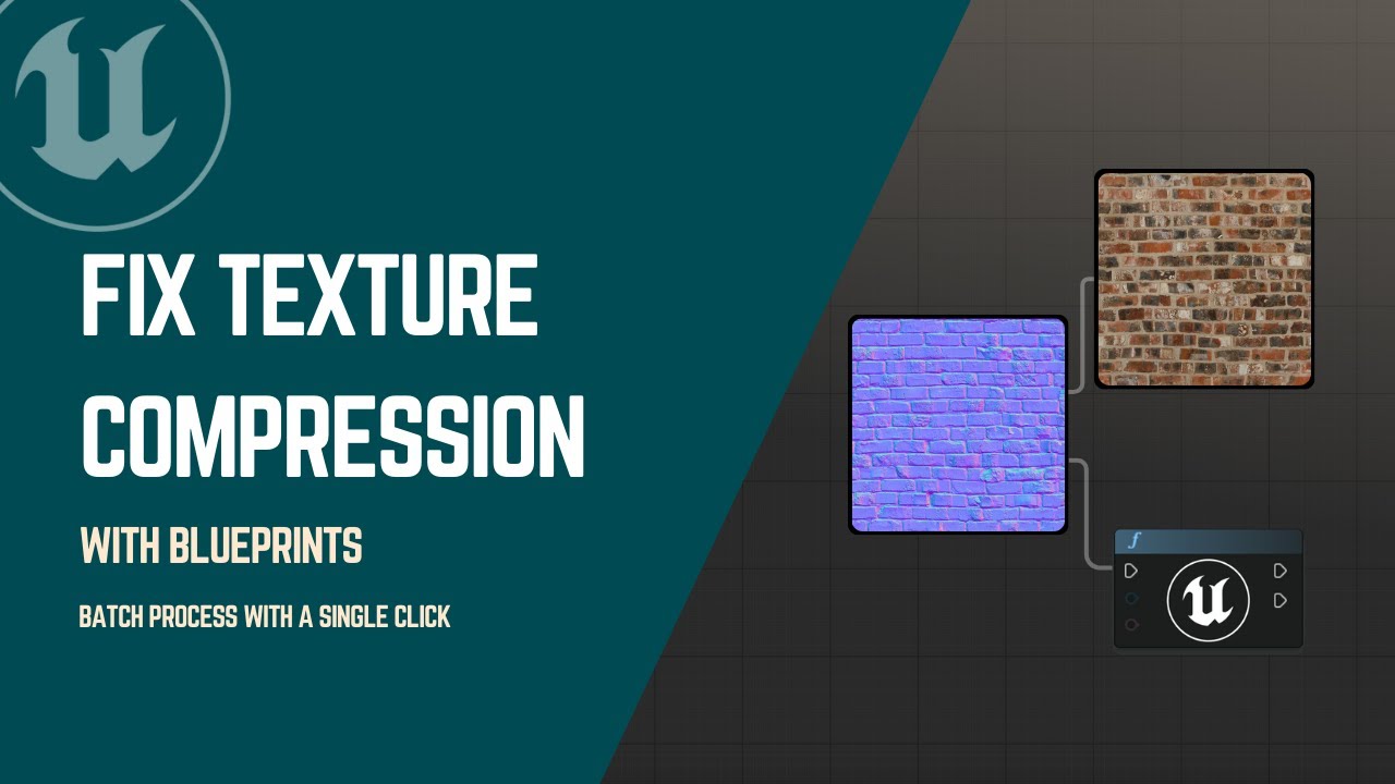 Batch Fix Texture Compression Settings Using Blueprints in Unreal Engine