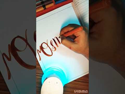 Osman name calligraphy #osman #calligraphy #shorts #camlinbrushpens #letters #words #name