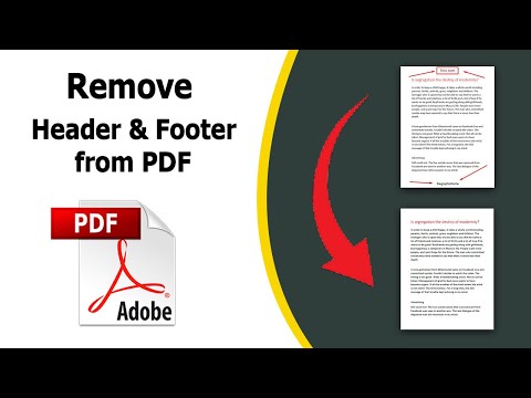 How to remove header and footer from PDF document using Adobe Acrobat Pro DC