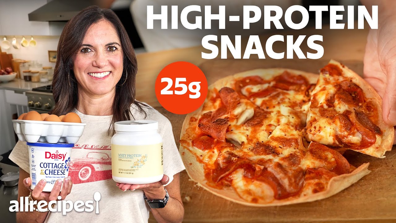 10 Easy High-Protein Snacks Anyone Can Make (Air Fryer Pizza, Protein Cookies, & More) | Allrecipes
