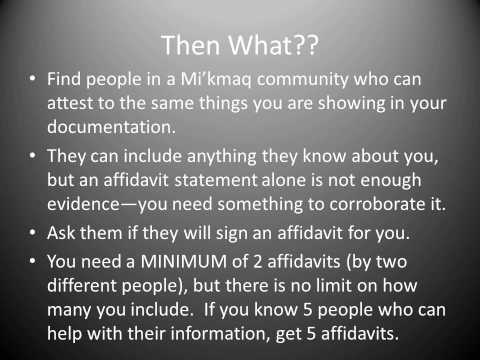 The Affidavits